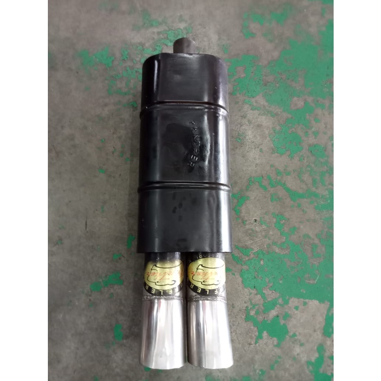 CAR EXHAUST PANTHER TWIN TIP MUFFLER 3.0 INCH | Shopee Malaysia