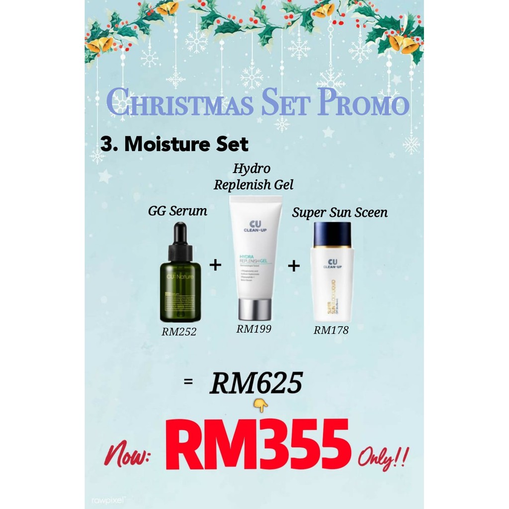 CU Christmas Set Promo (Moisture Set) | Shopee Malaysia