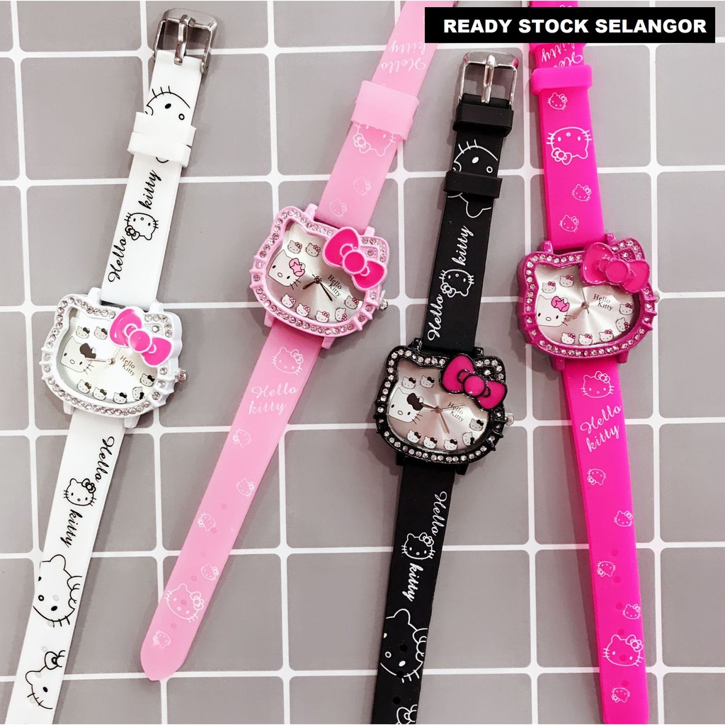 Double55 Kids Sport and Casual Hello Kitty Diamond Bowknot Design ...