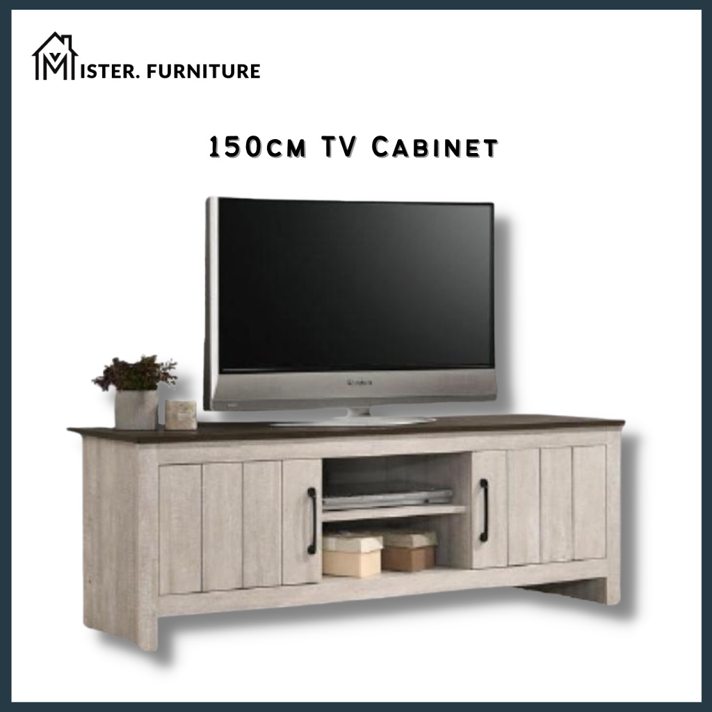 BILLY 5FT TV Cabinet 5FT TV Rack Meja TV TV Cabinet Modern TV Almari TV ...