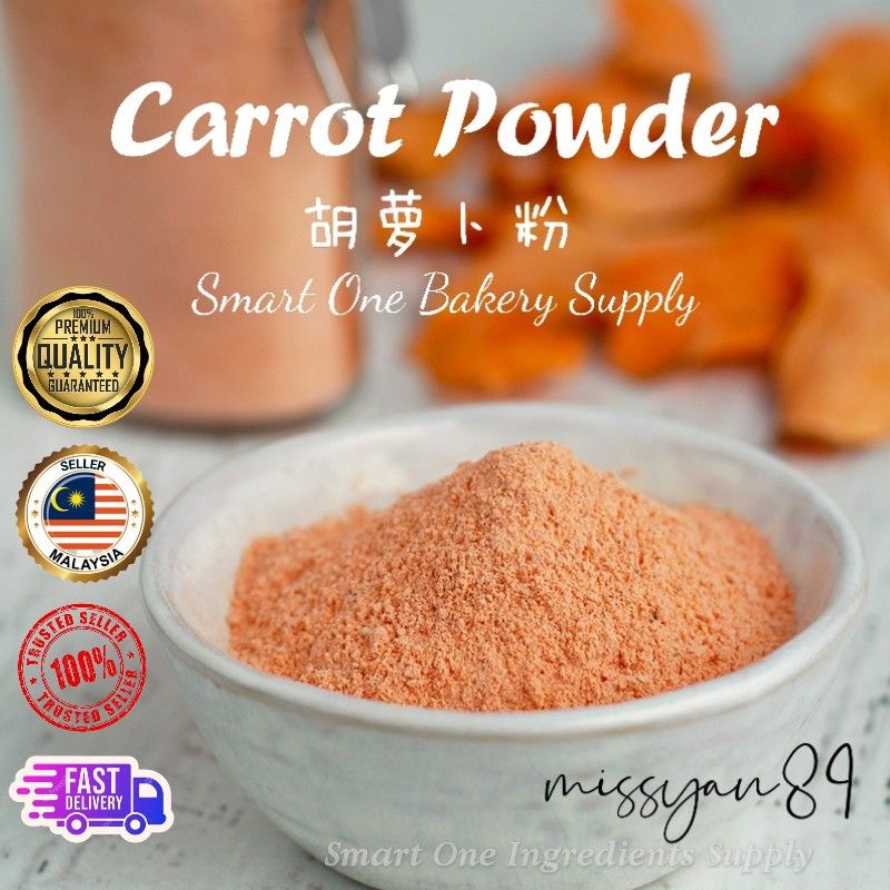 Pure Carrot Powder 胡萝卜粉 Natural Nutritious Vege Powder Color Serbuk ...
