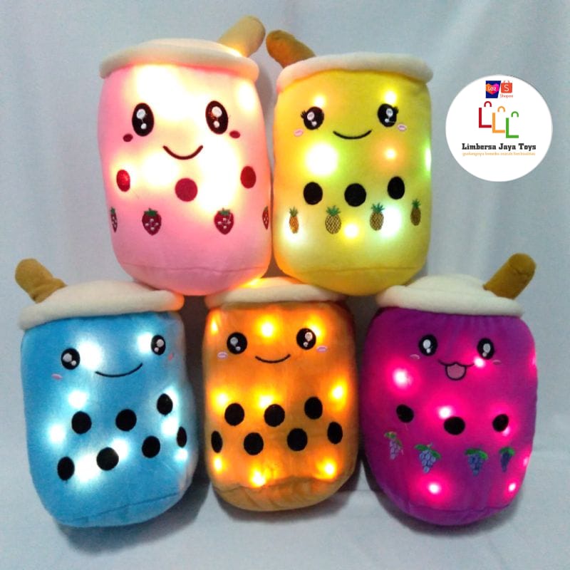 Boba Doll LED Bubble Milk Tea Brown Sugar Cute Cute With SNI | Shopee ...