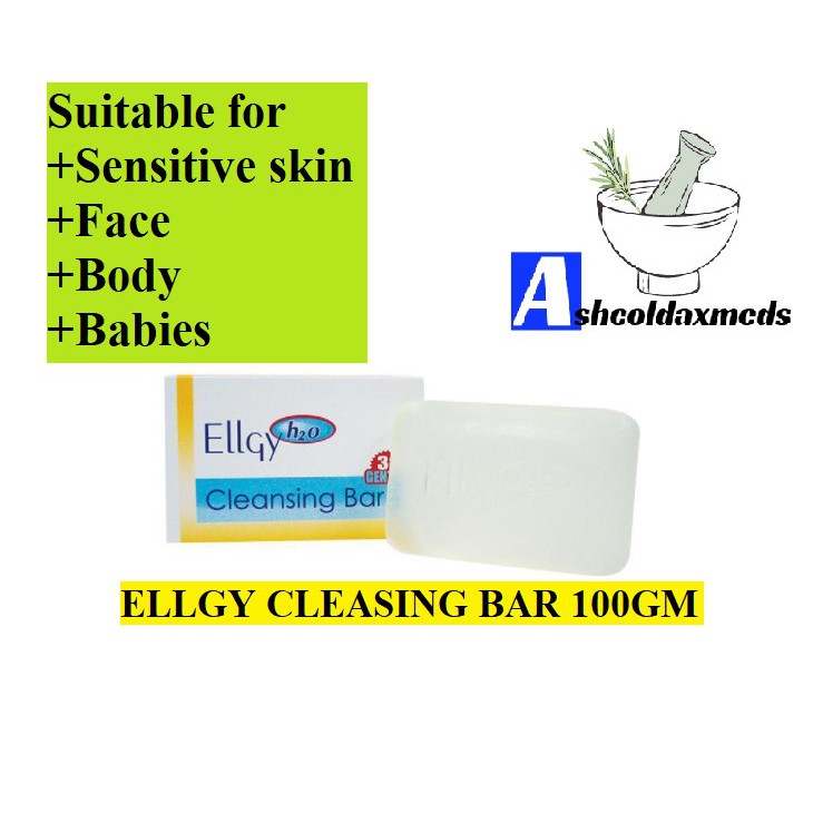 Ellgy H2O Cleansing Bar Soap 100g EXP04/2028 | Shopee Malaysia