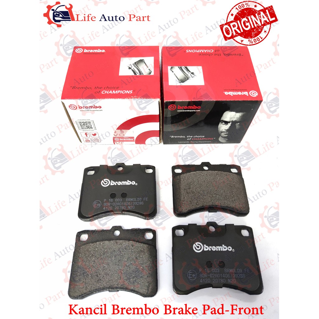 Original Brembo Brake Pad Kancil Front Depan Brake Pad | Shopee Malaysia