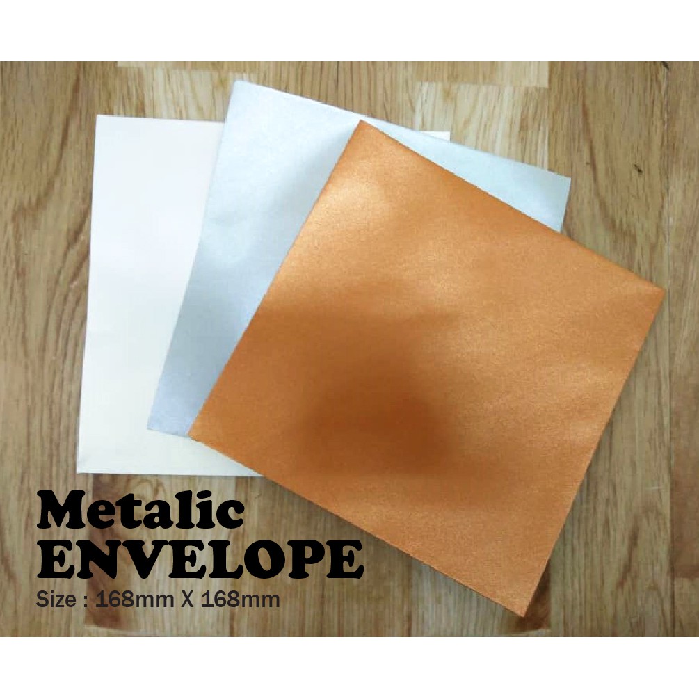 Metalic Envelope size : 168mmX168mm | Shopee Malaysia