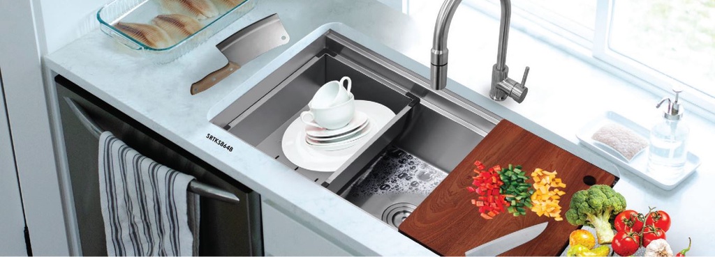 [Kingsman] Cabana Multifunction HoneyComb Kitchen Sink Undermount ...