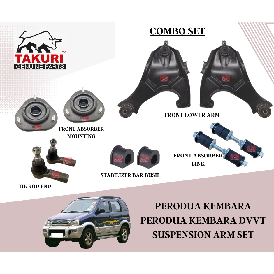 TAKURI PERODUA KEMBARA LOWER ARM STABILIZER LINK ABSORBER MOUNTING ...