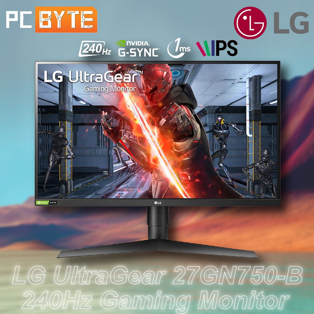 LG 27GN750 -B UltraGear FHD IPS 1ms 240Hz G-Sync Compatible HDR10 3 ...