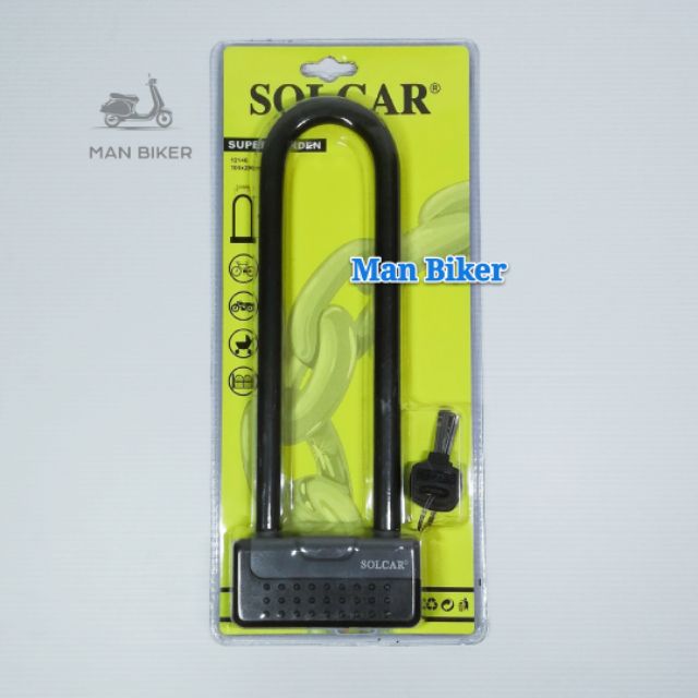 Safety Lock (2 Keys) Multiple (Motorcycle/Bike/Door) 100mm x 290mm ...