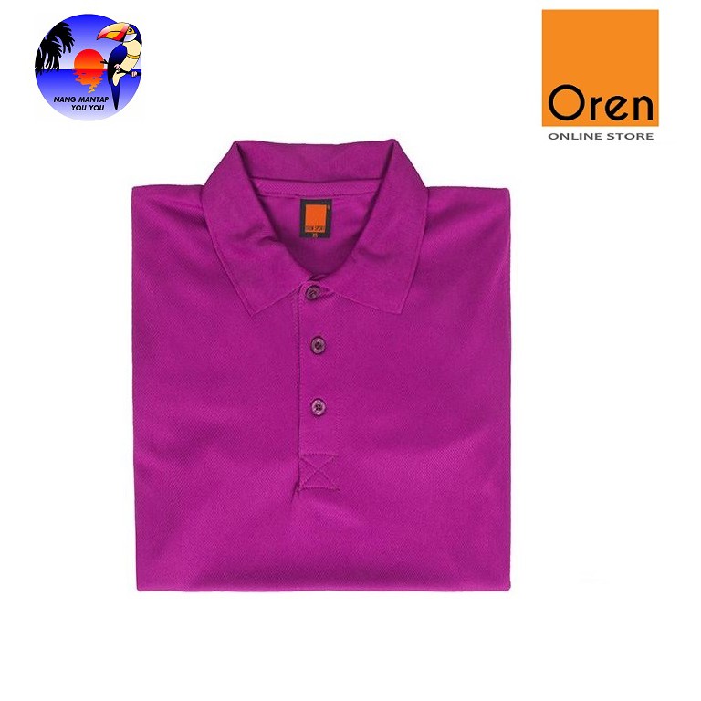Original OREN SPORT Collar-Tee Jersey - Unisex ~ Dark Purple QD06 ...