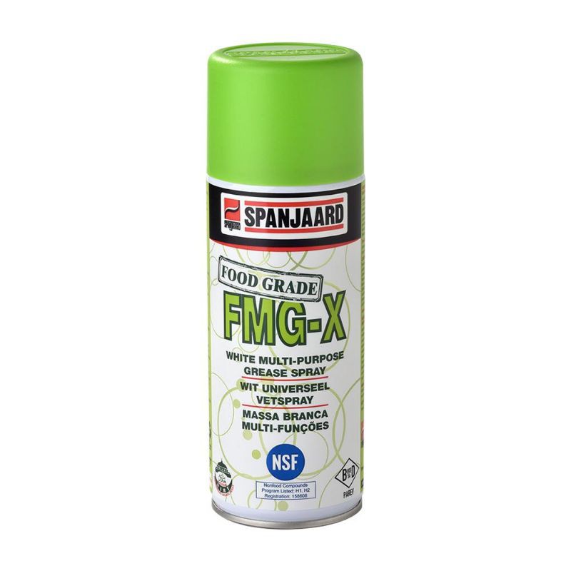 SPANJAARD FMG-X (Food Grade) White Multipurpose Grease Spray | Shopee ...