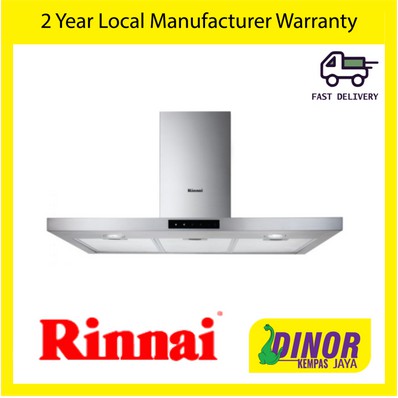 Rinnai RH-C149-SS-RM 90cm Stainless Steel Chimney Cooker Range Hood (Silver) | Shopee Malaysia