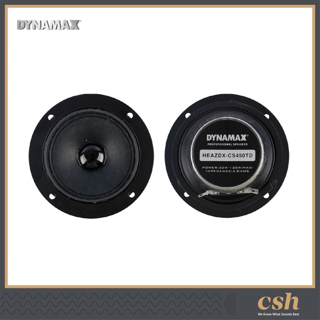 DYNAMAX CS450TD 4" 30W 4 ohm Double Magnet Karaoke Speaker Tweeter Unit (1 PC) | Shopee Malaysia
