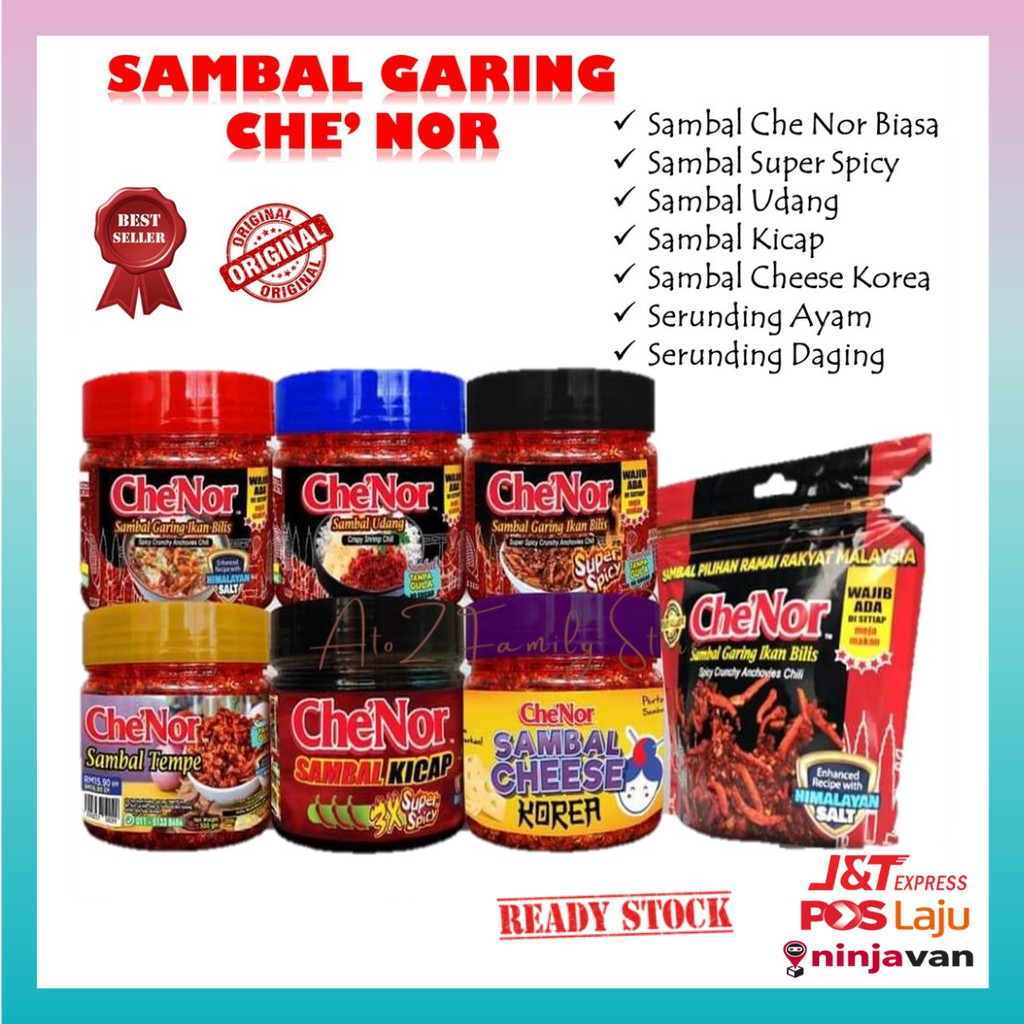 Sambal Garing Che' Nor |SAMBAL GARING IKAN BILIS REGULAR DAN SUPER ...