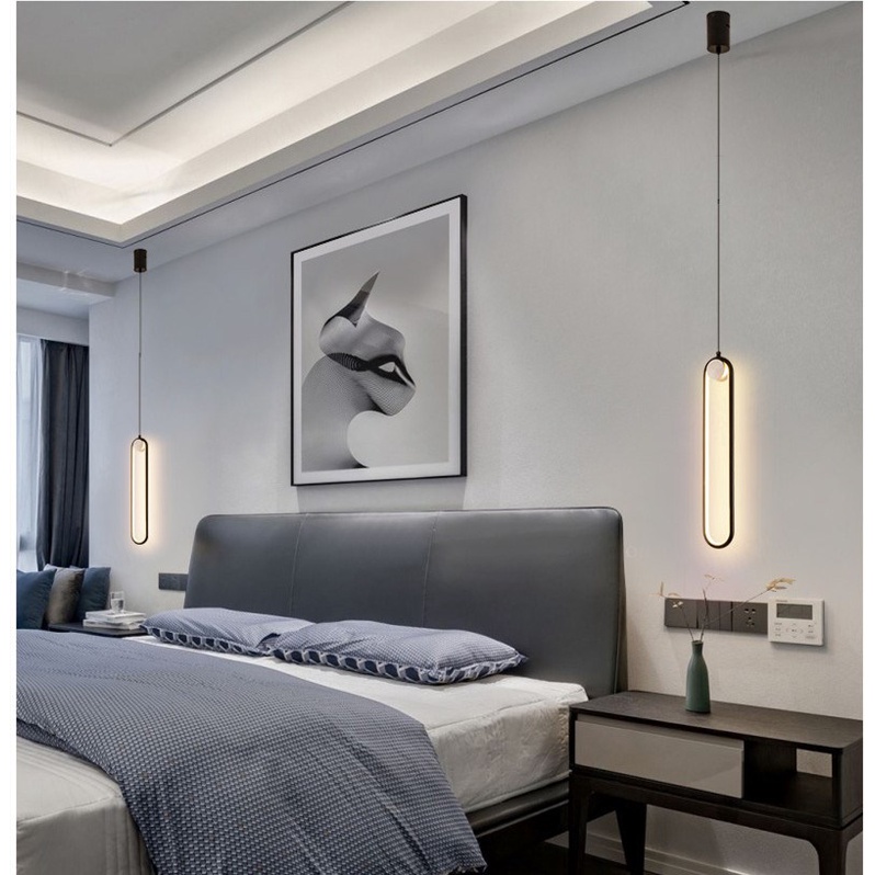 Modern LED Pendant Lights,Dining Room Bedroom Bedside Chandelier,Home ...
