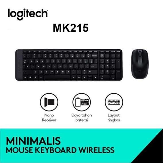 Logitech Mk215 Wireless Combo Keyboard Mouse (Official Warranty ...