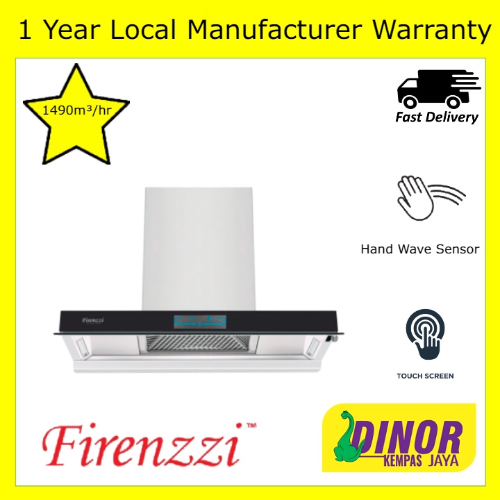 FIRENZZI Intelligent Series Cooker Hood 1490m³/hr - FCH-9368 ACX / FCH ...