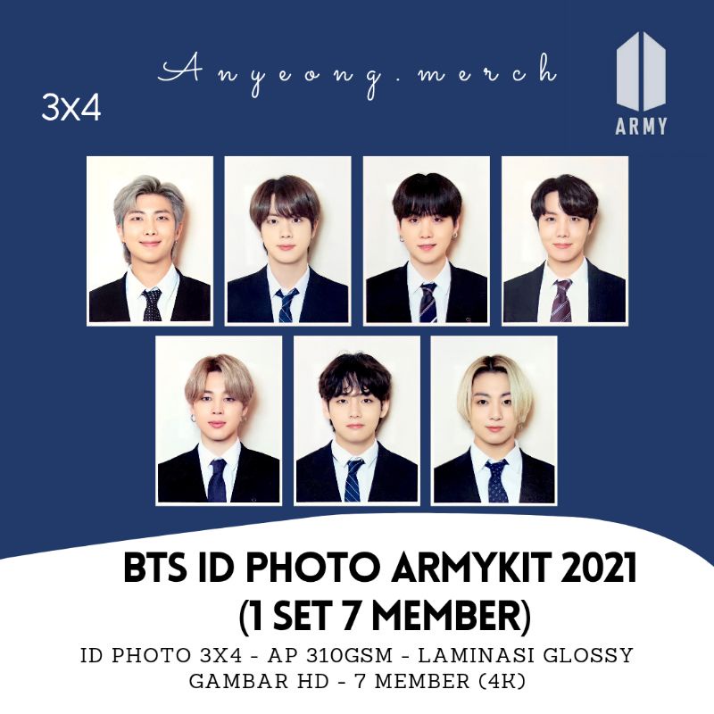 Bts ID PHOTO ARMYKIT 2021 Get 7 Members | Shopee Malaysia