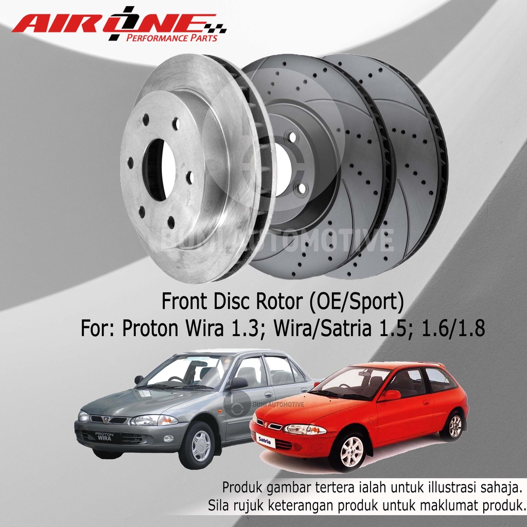 PROTON Wira 1.3 / Satria 1.5 / Putra 1.6 / 1.8 Front / Rear Disc Rotor ...