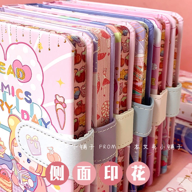 A6 Notebook For Girls 14.5*10.5cm Pink Appointment Book Small Cartoon ...