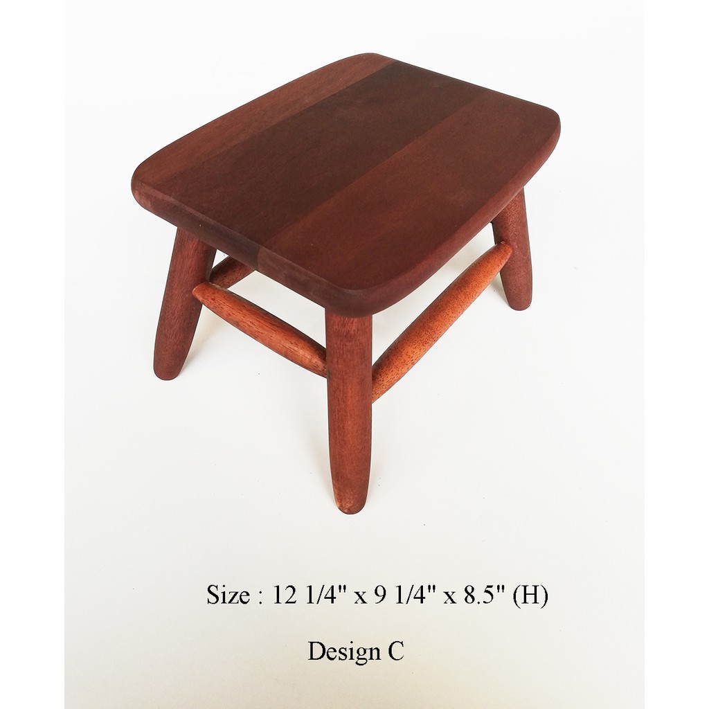 Ready Stock Wooden Small Stool ( Solid Wood ) Kid Stool Foot Stool ...