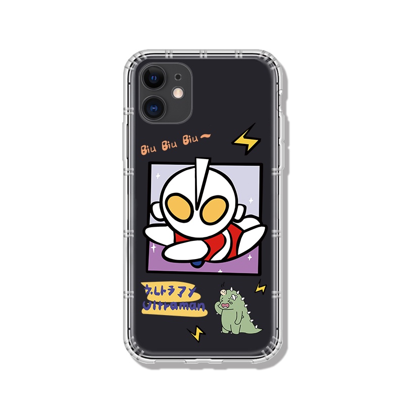 Cute Ultraman Transparent Case Compatible for iPhone 14 15 Pro Max 12 ...