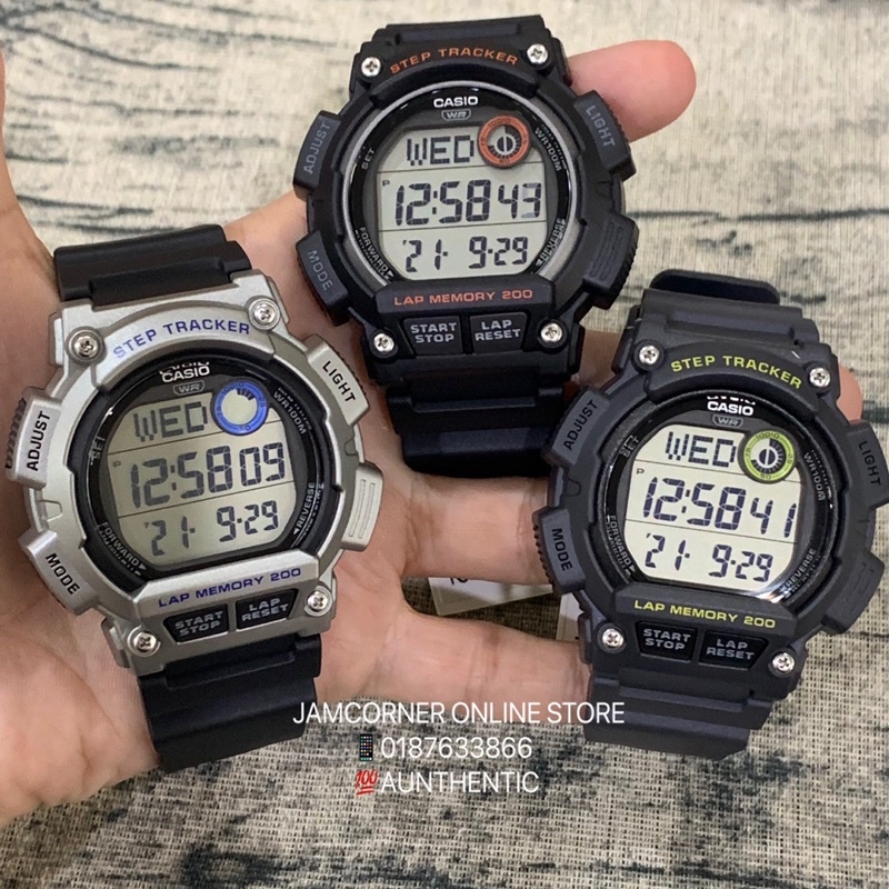 100% ORIGINAL CASIO WS-2100H-1A2V/WS-2100H-1AV/WS-2100H-8AV multifunctional step tracker ...