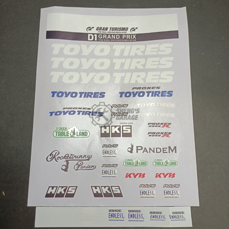 Rc 1/10 sticker decals (toyo tyre) | Shopee Malaysia