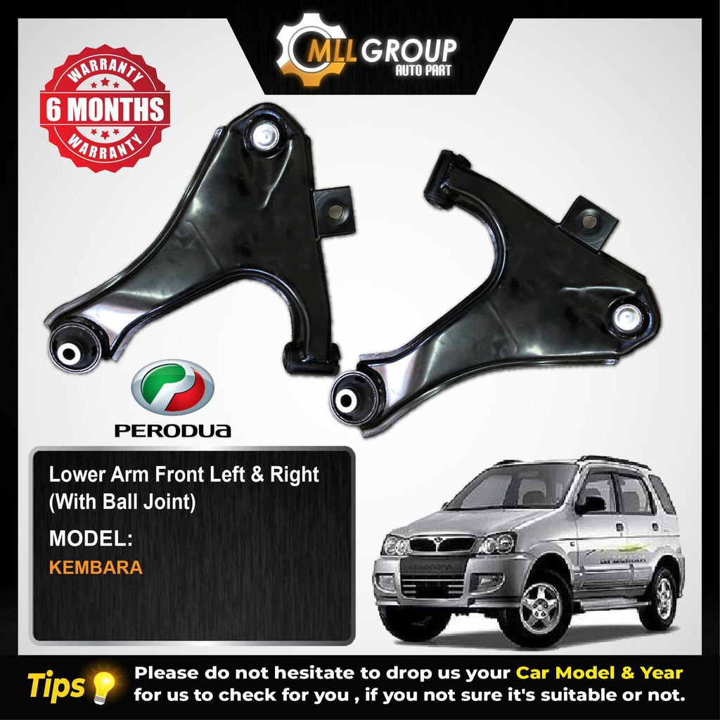 (MLL) PERODUA KEMBARA LOWER ARM FRONT LEFT & RIGHT - (WITH BALL JOINT ...