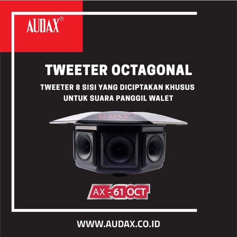 Audax Tweeter Octagonal Original Indonesia 8 x Audax AX61 Speaker Burung Walet Walit Hexagonal ...