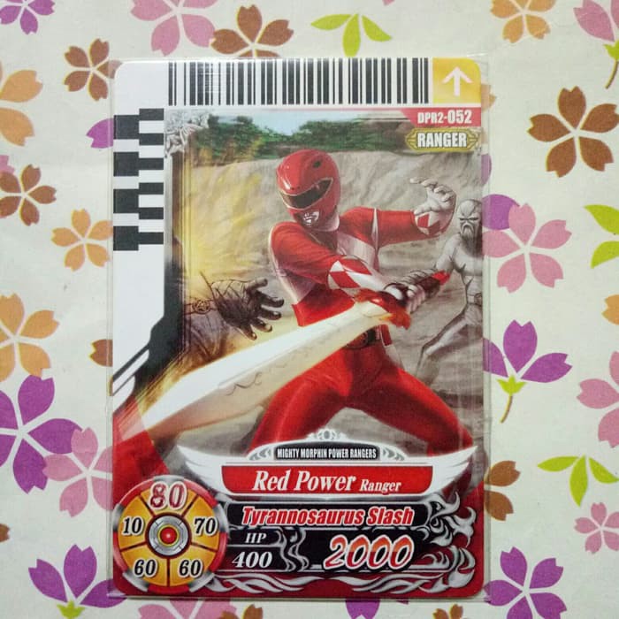 Power ranger card battle normal ranger red power v2 | Shopee Malaysia