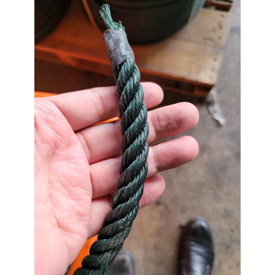 14MM PE ROPE TALI PE NYLON WARNA (GREEN),17.9kg/roll,220mtr/roll ...