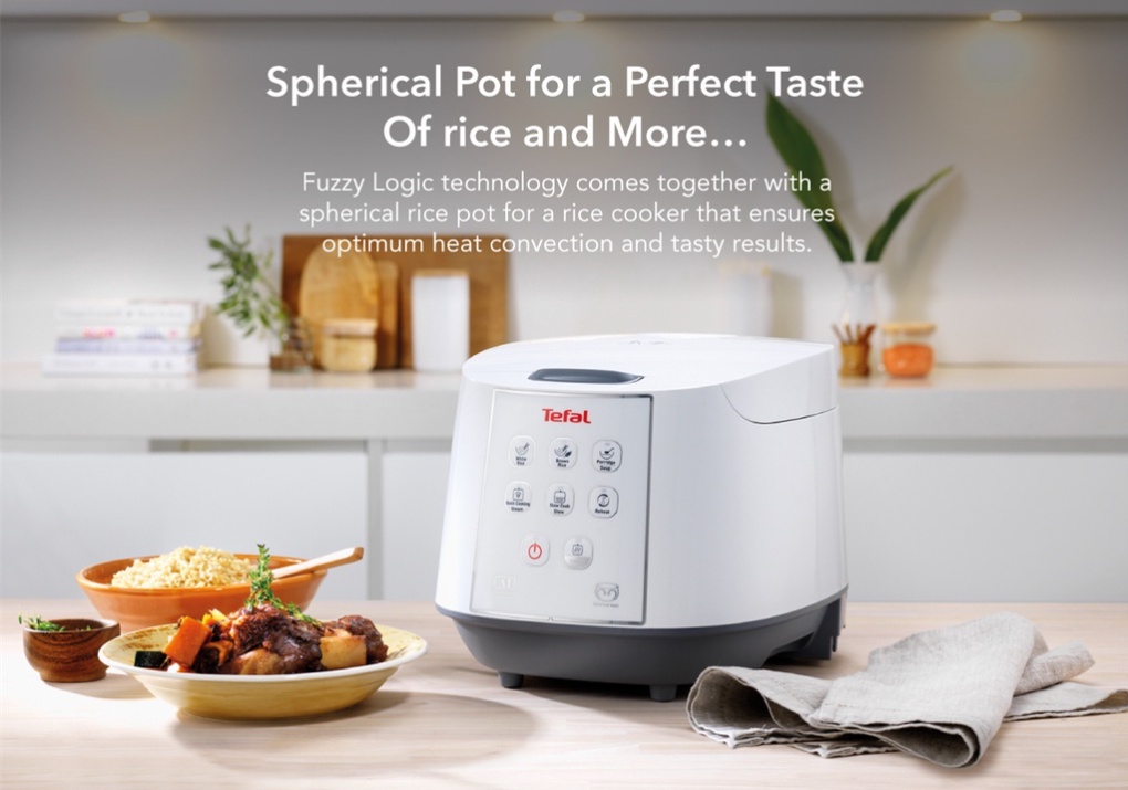 [ FREE Bubble Wrap ] Tefal RK7321 Fuzzy Logic Rice Cooker 1.8L 10 Cups ...