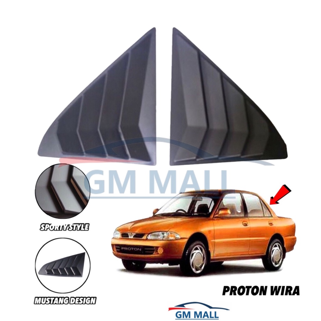 MUSTANG REAR TRIANGLE WINDOW LOUVER COVER Wira Myvi Myvi New Axia Alza ...