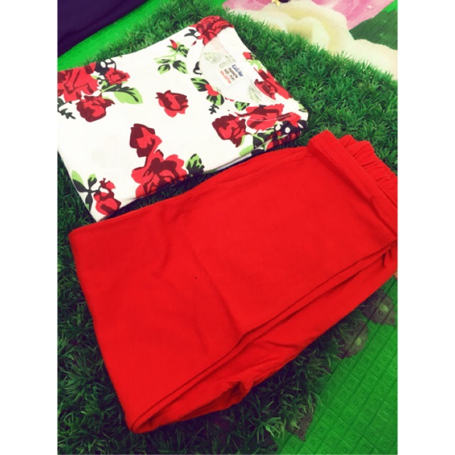 🔥SET BAJU BUNGA KANAK2. (100% cotton)🔥 | Shopee Malaysia