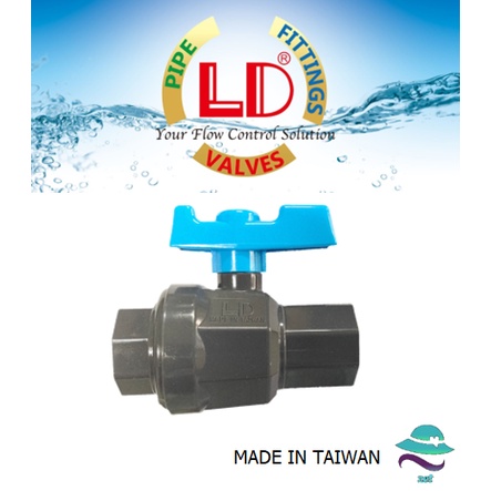 LD 281 PVC Ball Valve BSP Threaded End (1/2"~ 2") | Shopee Malaysia