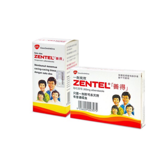 ZENTEL Tablet/Suspension Exp 2025 | Shopee Malaysia