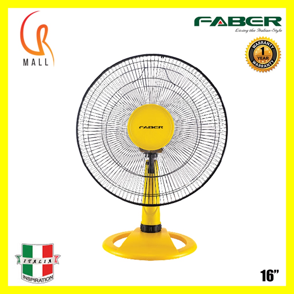 FABER 16" FTF REVO 9316YL TABLE FAN - YELLOW | Shopee Malaysia