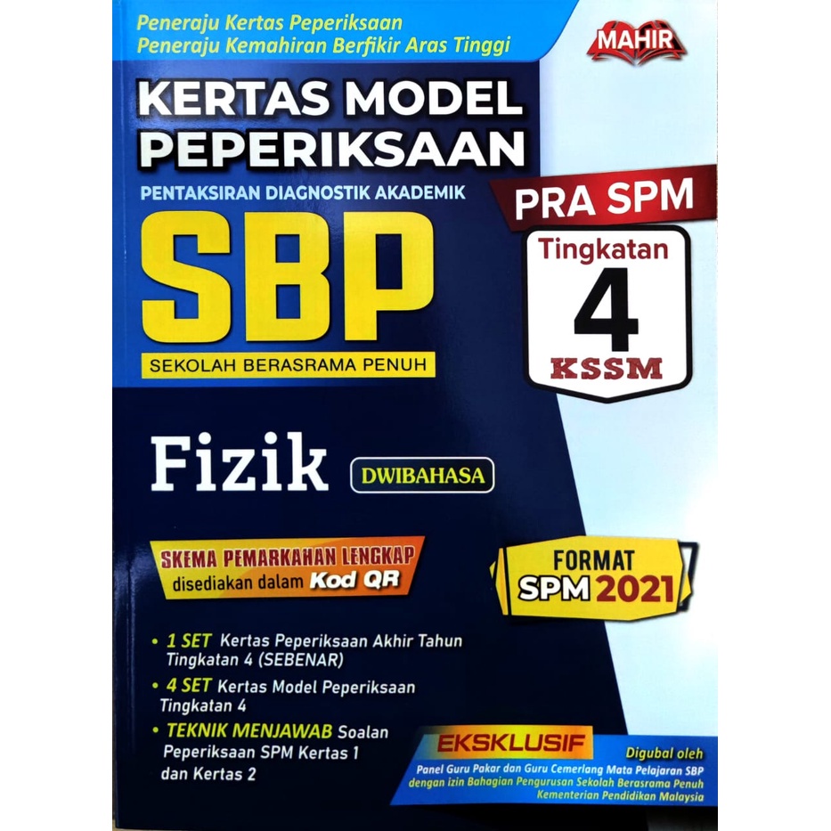 SBP 2022: Kertas Model Peperiksaan SBP Pra-SPM {Tingkatan 4) 2022 - Sekolah Berasrama Penuh ...