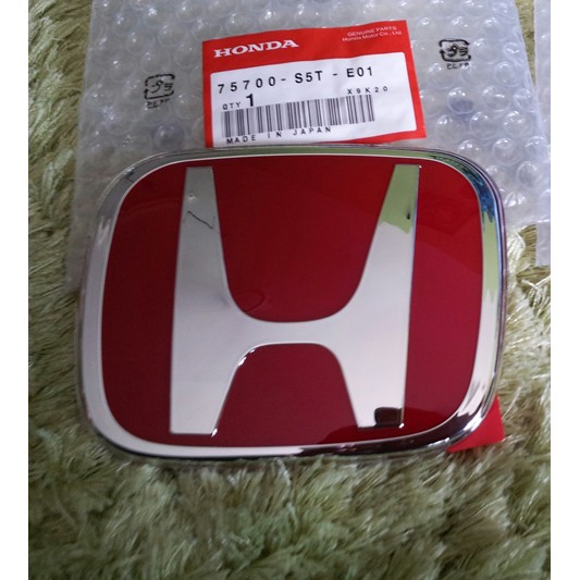 HONDA Logo H Emblem MERAH RED HONDA CIVIC FD FC FB FE CITY HATCHBACK ...