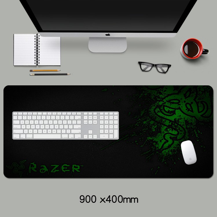 Razer Mouse Pad🔥Gaming Mouse Pad Gaming Office Large 900mm*400mm Gaming ...