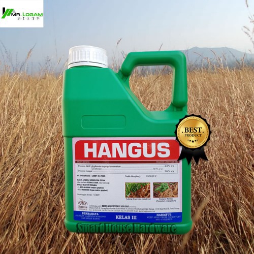 100% ORIGINAL 4L HANGUS 41% CLASS 3 HERBICIDE WEED KILLER(RACUN RUMPUT ...