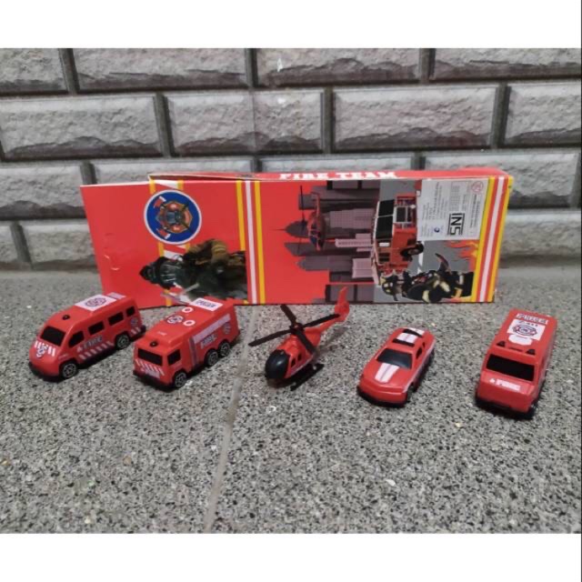 Diecast Fire Truck Set - Miniature Fire Car Kids - Educational Kids ...