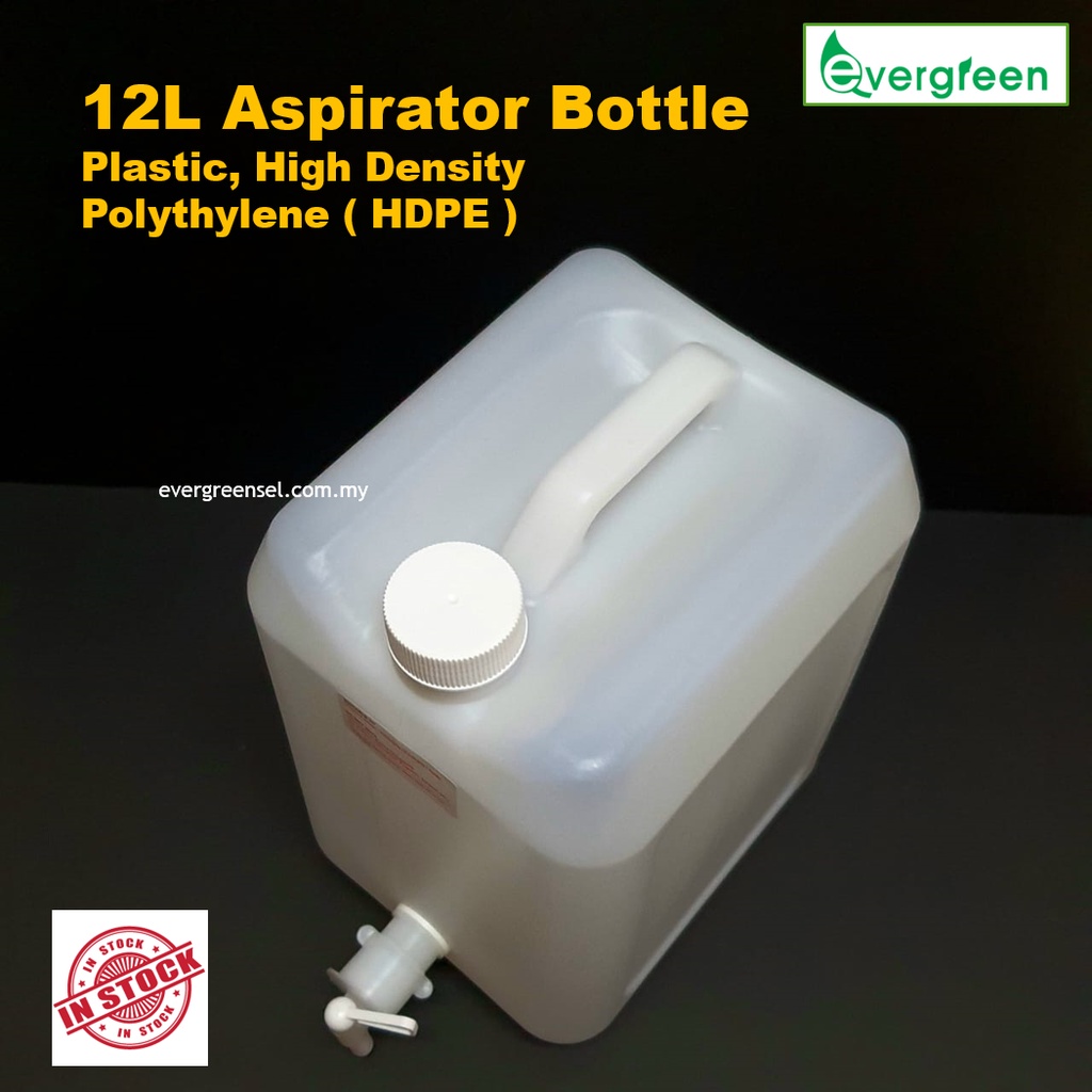 ( LOCAL READY STOCK ) 12L Plastic Aspirator Bottle, High Density ...