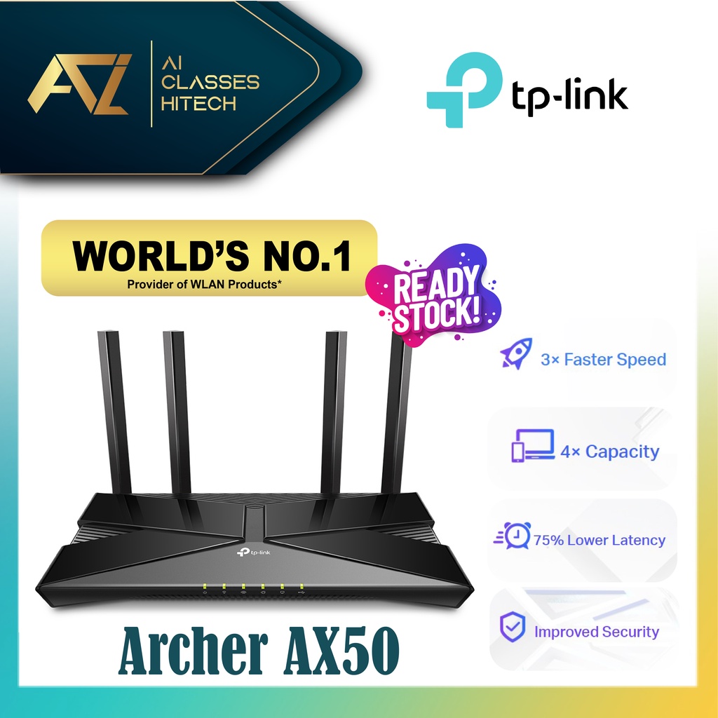 [READY STOCK] TP-Link Archer AX50 Wifi 6 router Dual Band Gigabit ...