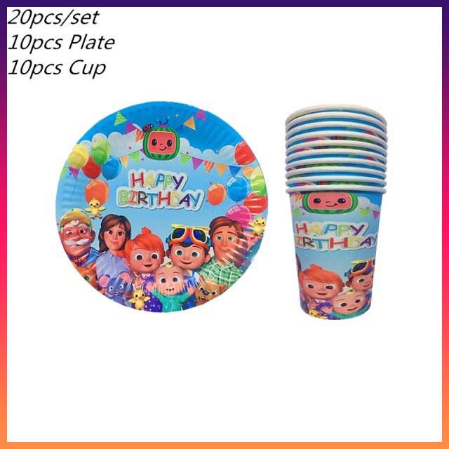 Js cocomelon paper plate 10pcs | Shopee Malaysia