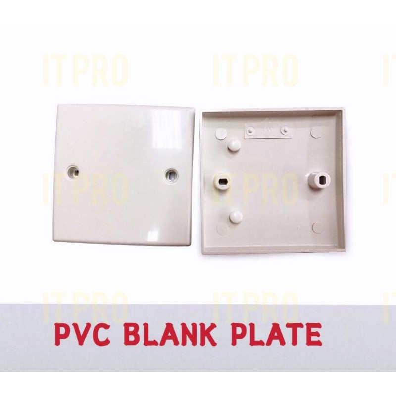 PRO🏠 PVC Blank Plate 3"x3" Electrical Switch Socket Box Blanking Cover ...