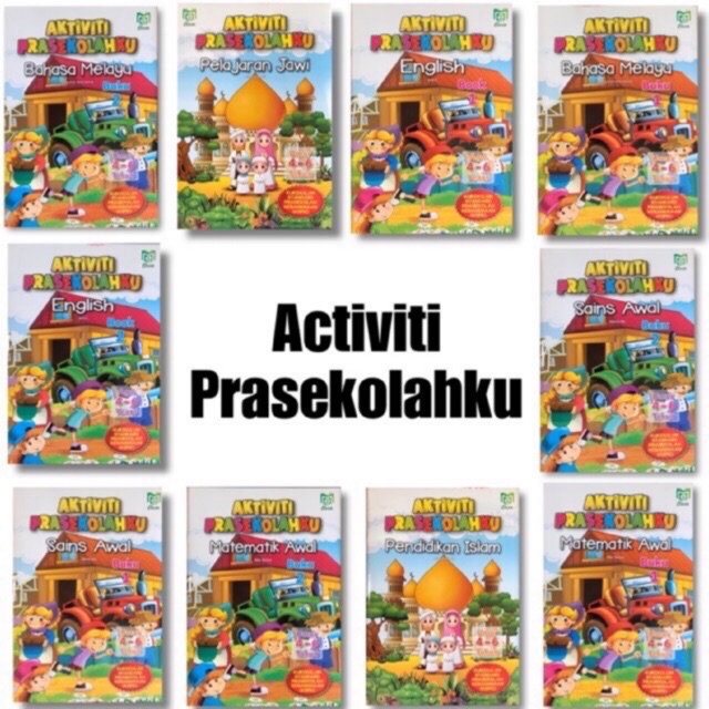 【One Set Order】KSPK Prasekolah Activiti Book Prasekolahku | Shopee Malaysia
