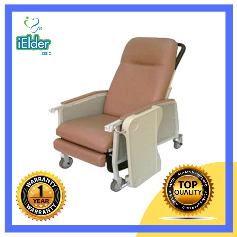 Mobile Recliner Geriatric Chair with Tray | Shopee Malaysia