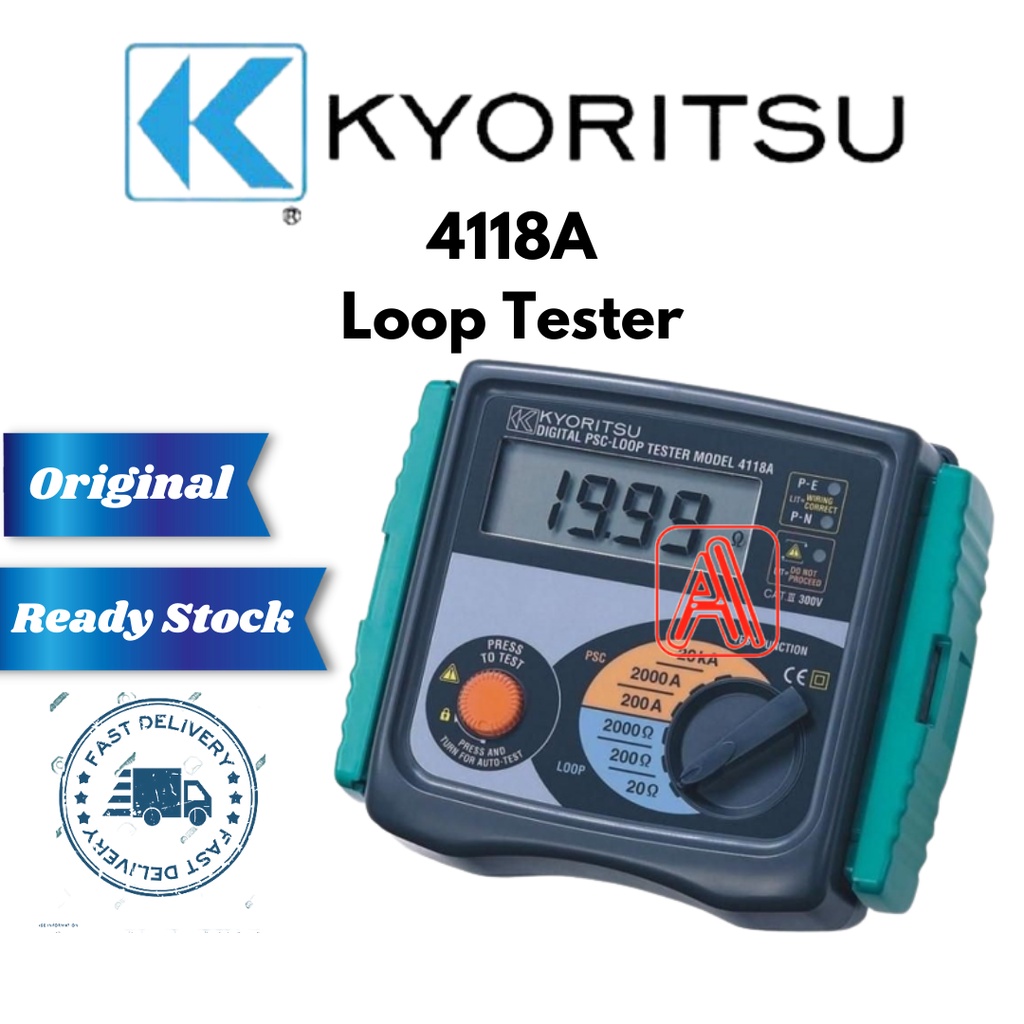 Kyoritsu 4118A LOOP/PFC/PSC Loop Testers (KEW 4118A) | Shopee Malaysia